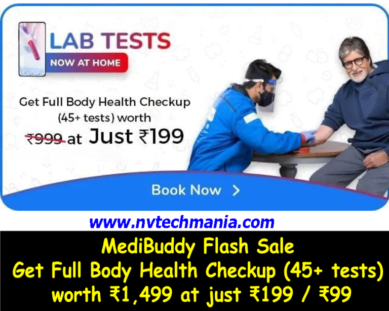 MediBuddy Flash Sale 🧑‍⚕️ Get Full Body Health Checkup (45+ tests ...