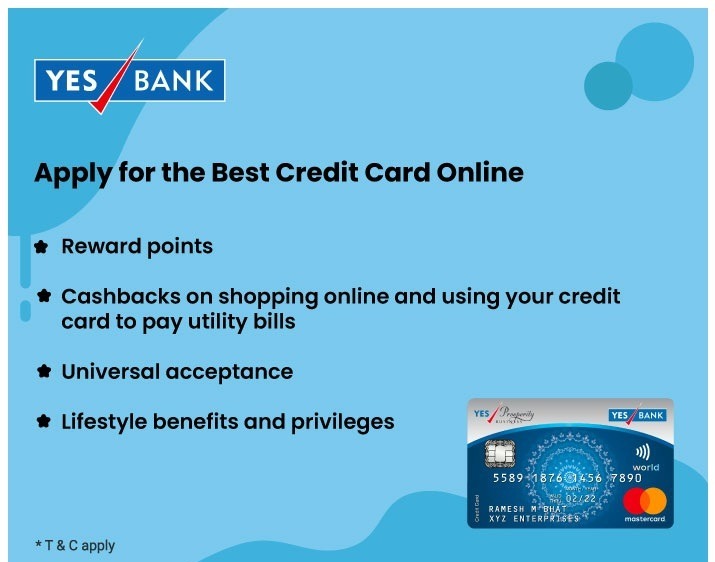 Apply Yes Bank Credit Card Online : Fees and Details - NvTechMania