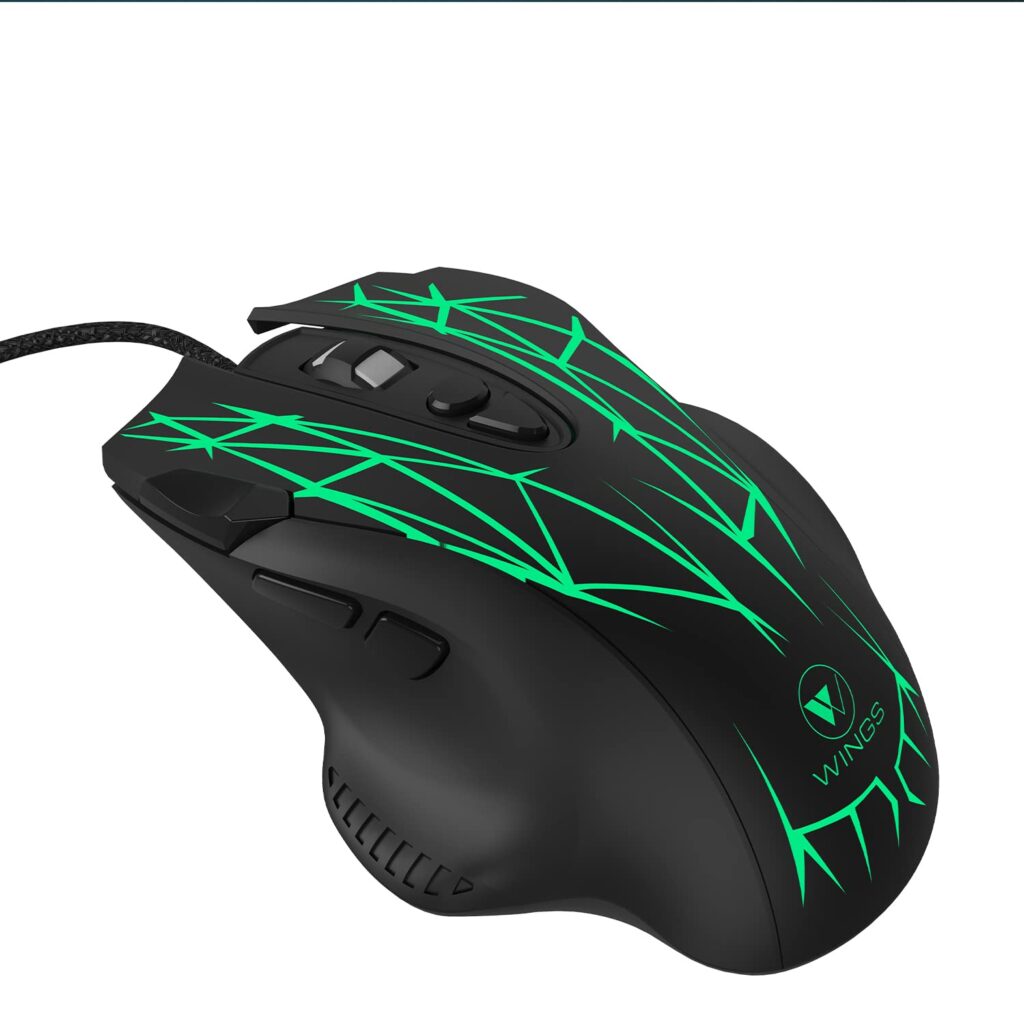 Wings Crosshair 200 Wired Optical Gaming Mouse (USB 3.0, Black ...