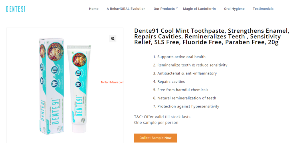 Grab Free ToothPaste by Dente91 - NvTechMania