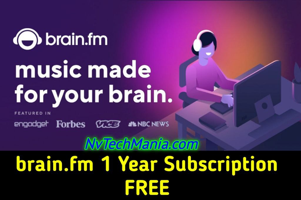 brain.fm Premium Subscription 1 Year FREE - NvTechMania