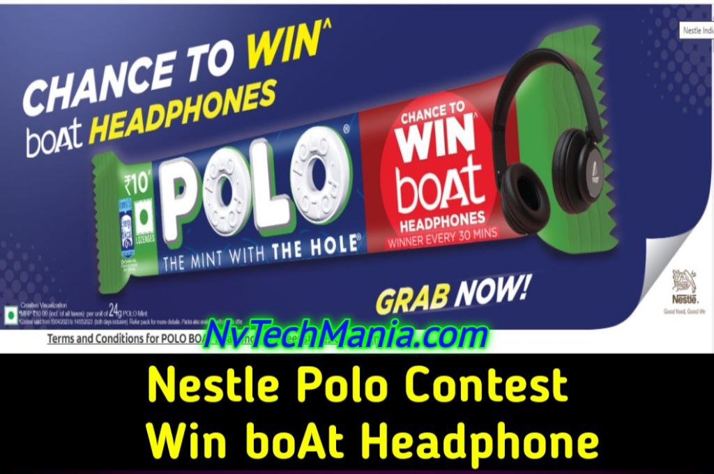 Nestle Polo Contest : Win boAt Headphones every 30 minutes - NvTechMania