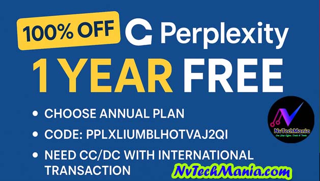 Perplexity Pro 1 Year for FREE - NvTechMania